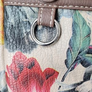 Multisac | Bags | Multisac White Multicolor Floral Print Triple Top Zip ...